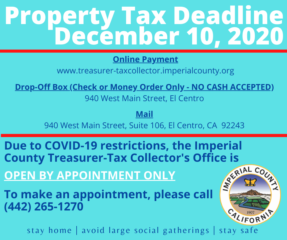 Treasurer – Tax Collector – Imperial County Treasurer – Tax Collector ...